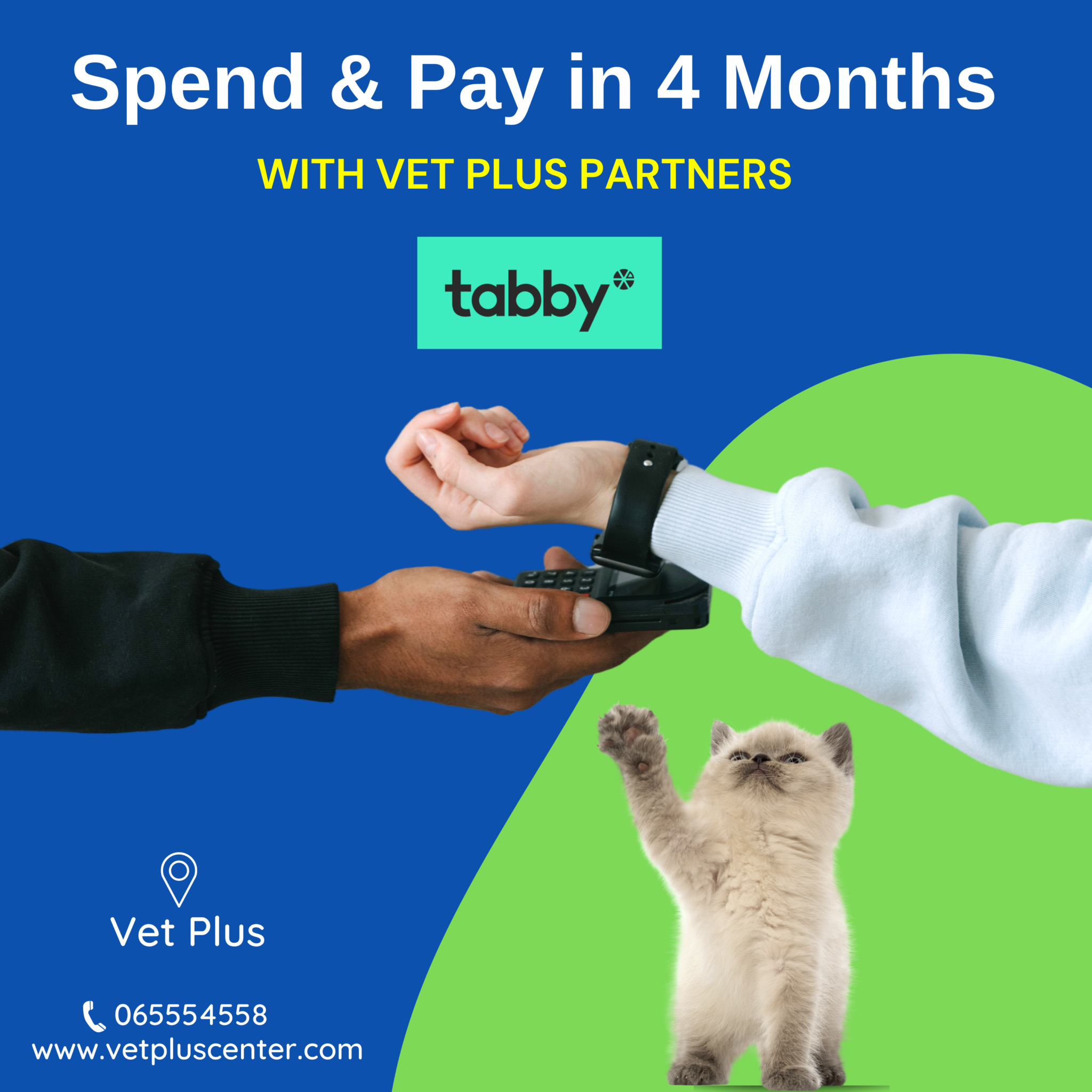 Spend and Pay in 4 months | VET PLUS